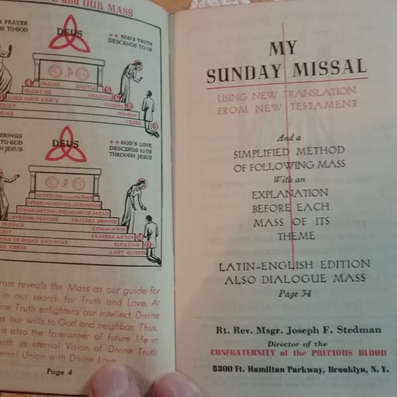 Other | 1961 My Sunday Missal Explained By Father Stedman | Poshmark